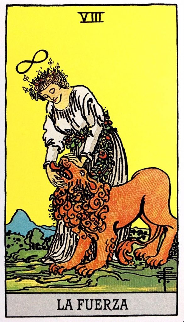 LA FUERZA EN EL TAROT: ARCANO MAYOR (NÚMERO 8)